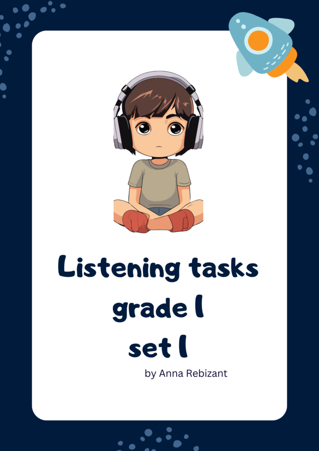 Listening tasks grade 1 set 1 | ZlotyNauczyciel.pl