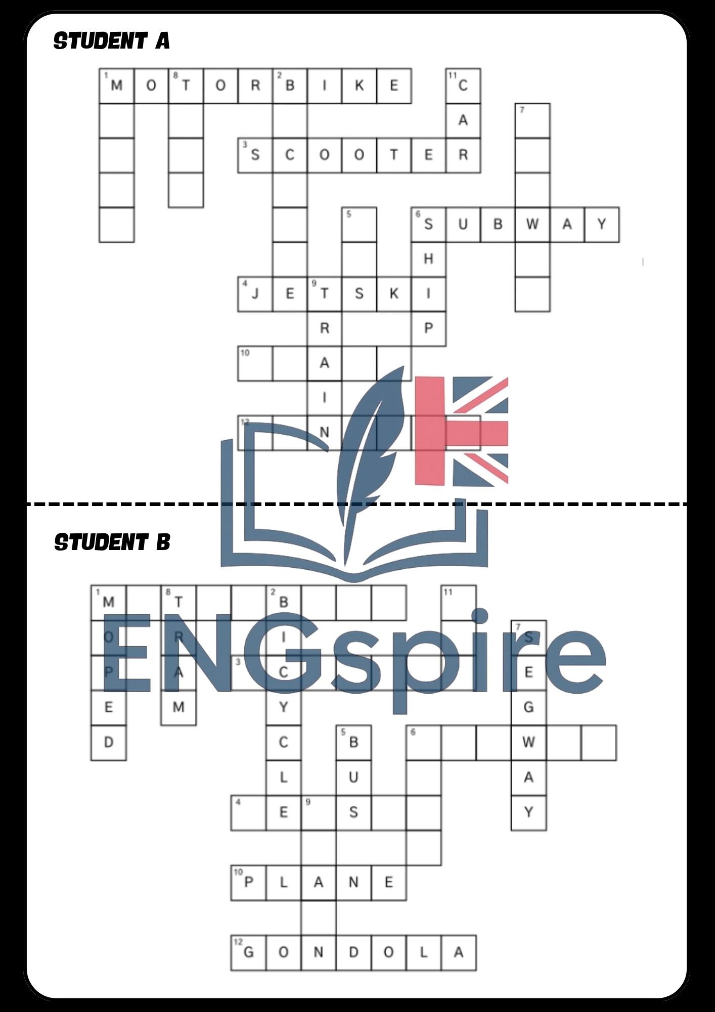 E8 Angielski – Podróżowanie i turystyka A2/B1 | Karty pracy, gramatyka ...